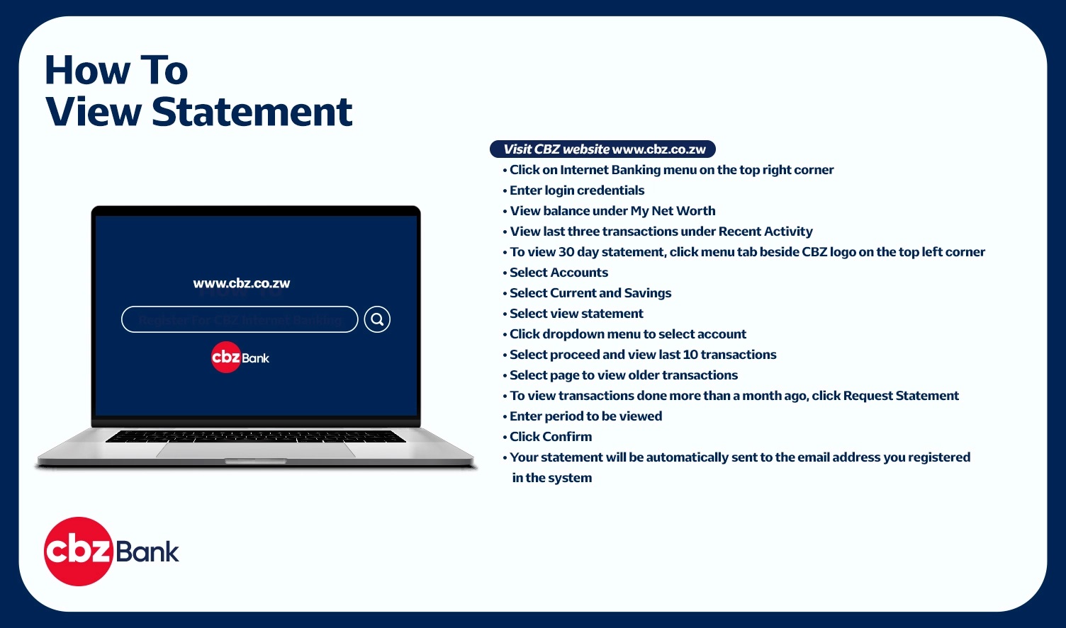 How-To-View-Statement - CBZ Holdings